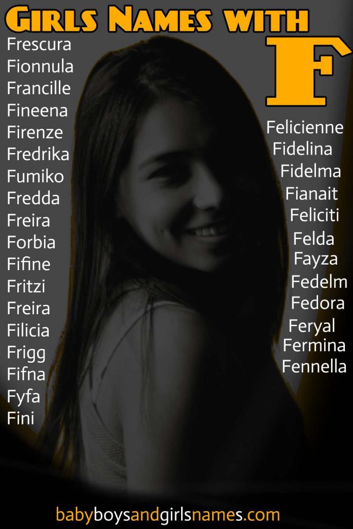 Girl names that start with f - Baby boys and girls names
